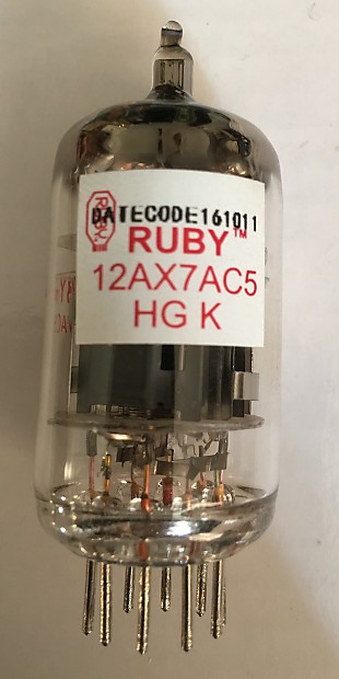 Ruby Tubes 12AX7C5 HG K | Reverb