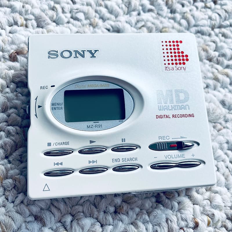 Sony MZ-R91 Walkman MiniDisc Player, Excellent White ! | Reverb