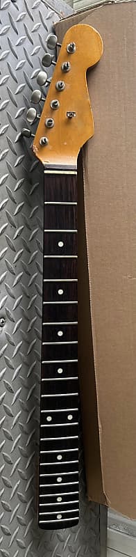 Allparts Fender Licensed Relic Stratocaster Neck w/Tuners | Reverb