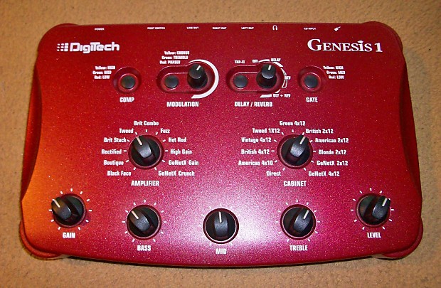 Digitech Genesis 1 GeNetX Guitar Processor Red Sparkle | Reverb
