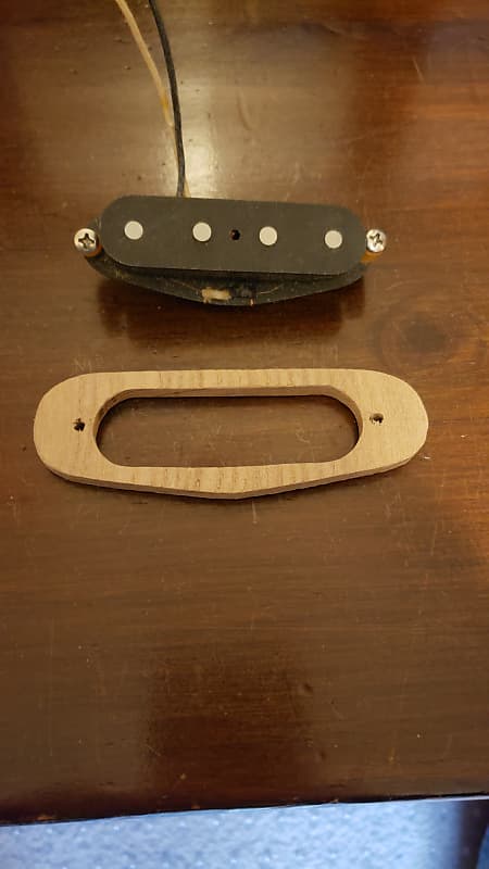 Unbranded Bass pickup and unfinished wood pickup ring, 1/4 | Reverb