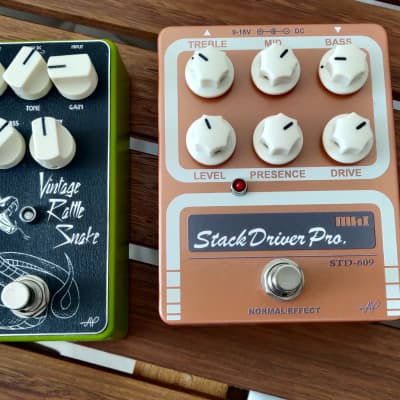 AV Pedals Vintage Rattle Snake Guvnor pedal & Stack Driver | Reverb