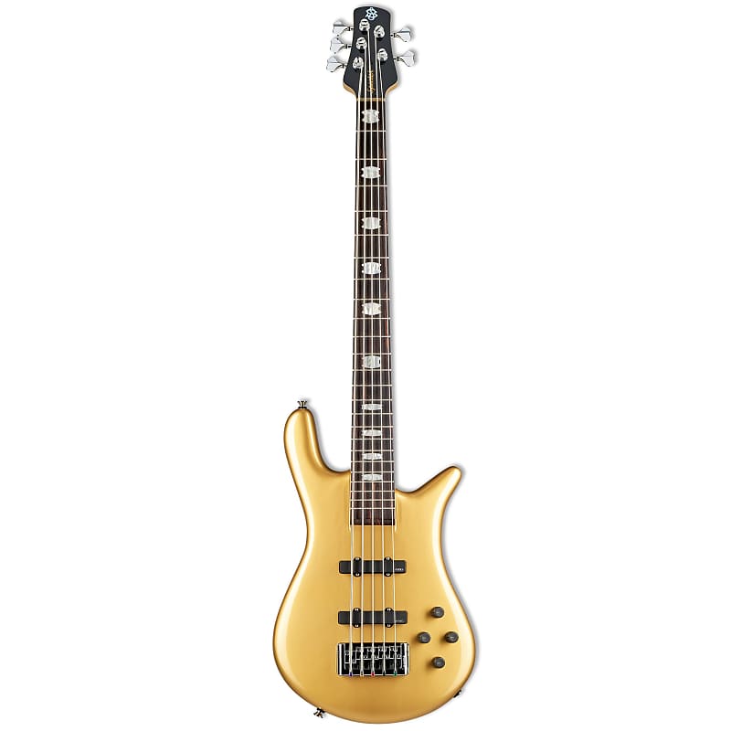 Spector Euro 5 Classic 5 String Bass Guitar Metallic Gold | Reverb
