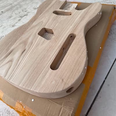 Unfinished Ash Wodo Telecaster Tele Style Guitar Body | Reverb