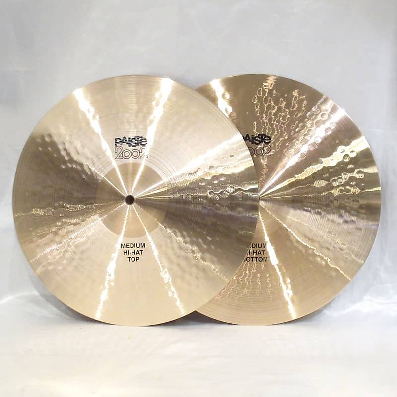 PAiSTe 2002 Silk Print Black Logo Medium HiHat 14'' | Reverb Cyprus