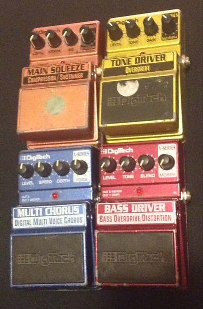 Digitech X-Series Set of 4 Effects Pedals Chorus, Compressor, | Reverb