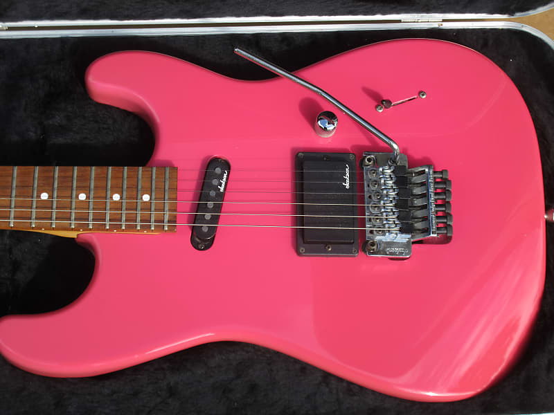 Vintage 1989-91 Charvel Deluxe NOS Guitar Pink Cool Jackson | Reverb