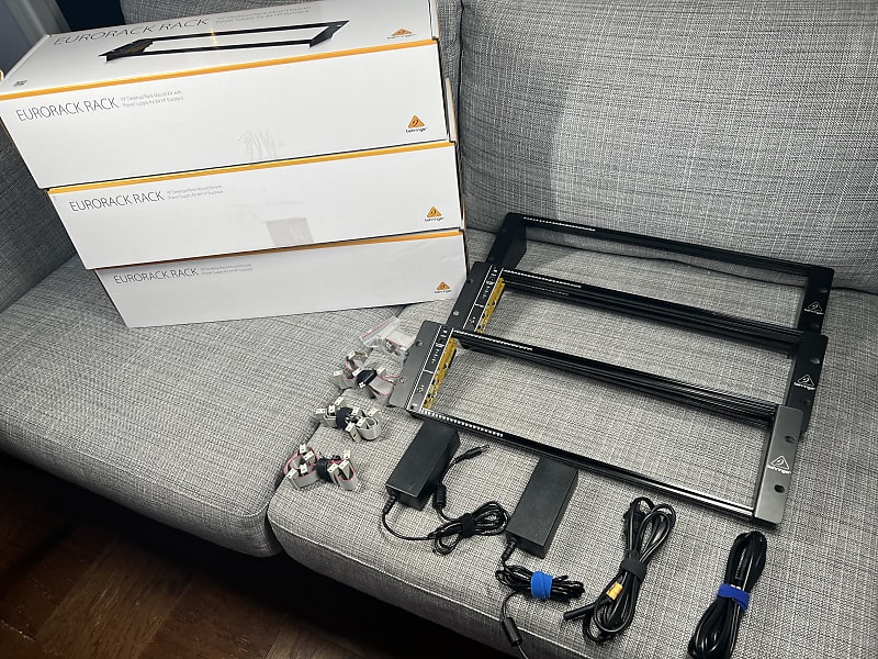 Behringer Three (3) 84HP Eurorack Rack (Three) CP1A Power | Reverb