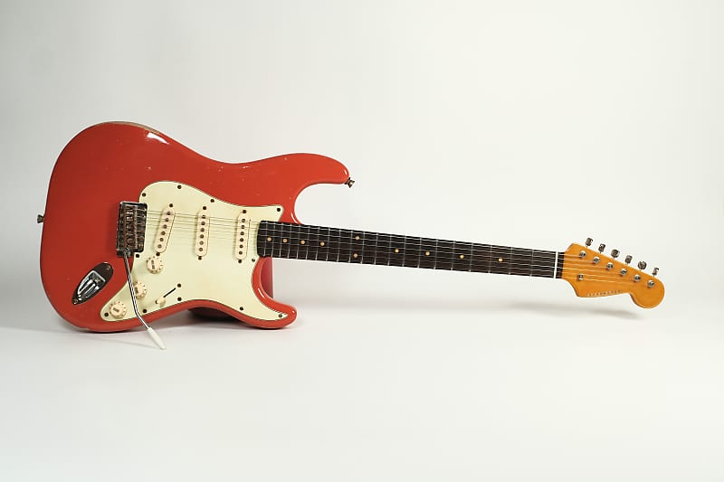 Freakaster Stratocaster Fiesta Red over Dacota Red, Relic | Reverb