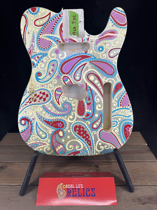 Real Life Relics Custom Class Tele® Body Silver Paisley | Reverb