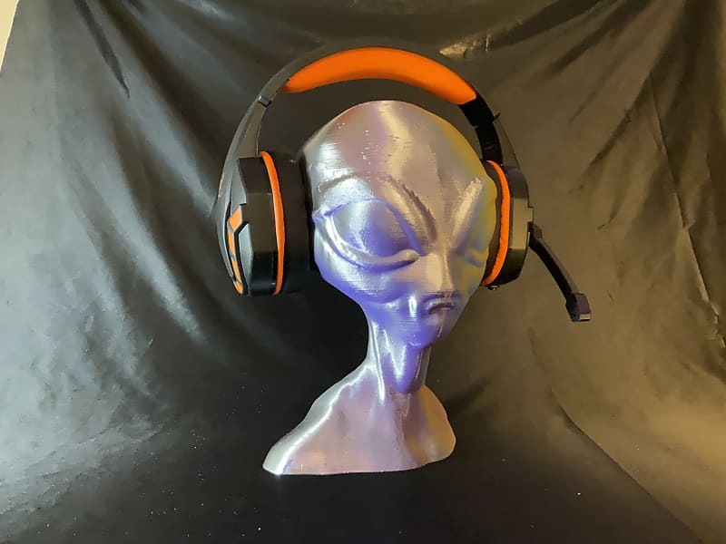 Psychedelic Alien Head Headphone Stand! Headset Holder Rack, | Reverb