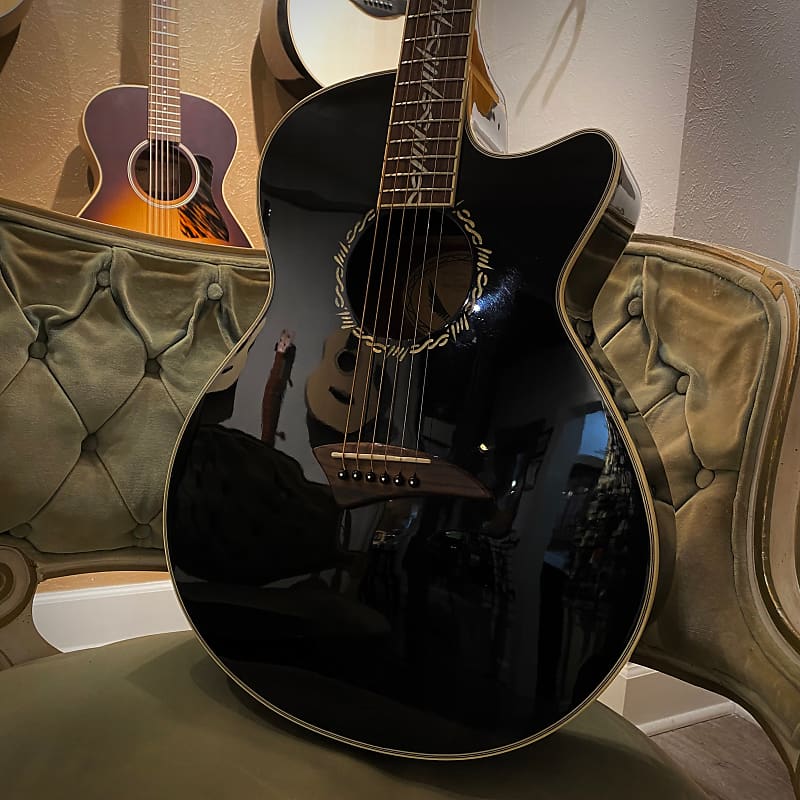 Used Dean PE TRBL Acoustic Electric Guitar - Black 030224 | Reverb