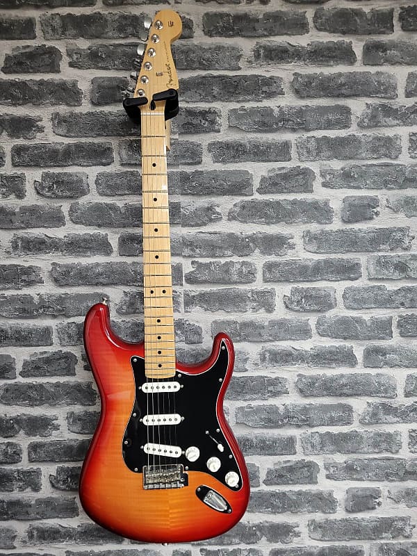 Fender Player Stratocaster Plus Top Electric Guitar MN Aged | Reverb