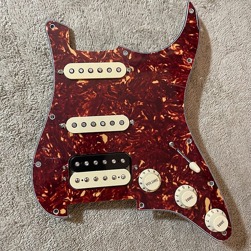 Fender V Mod HSS Loaded Pickguard with Freeway 10 Way Switch | Reverb
