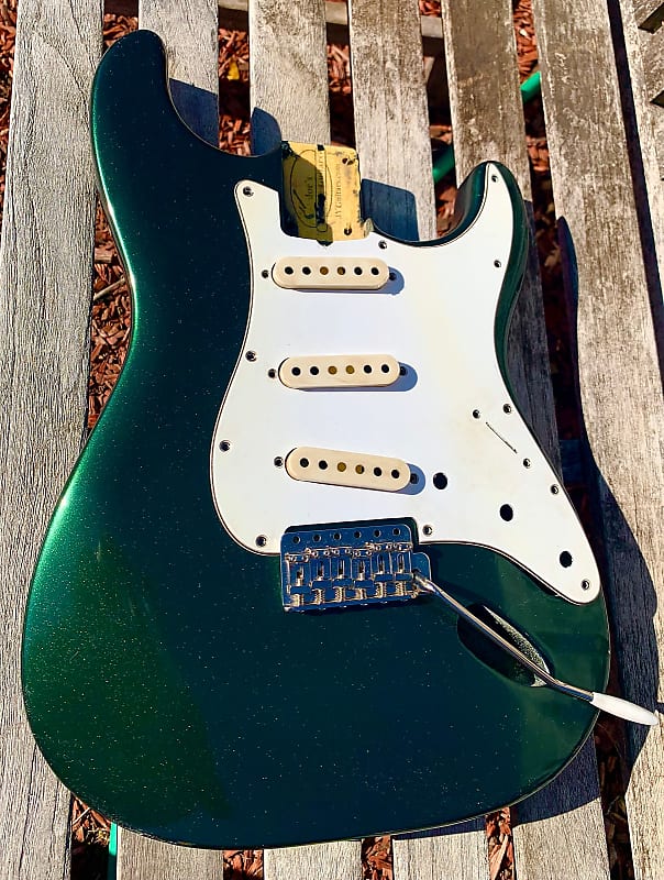 Strat body NOS- Vivid Pearl Metalic Deep Emerald Green | Reverb