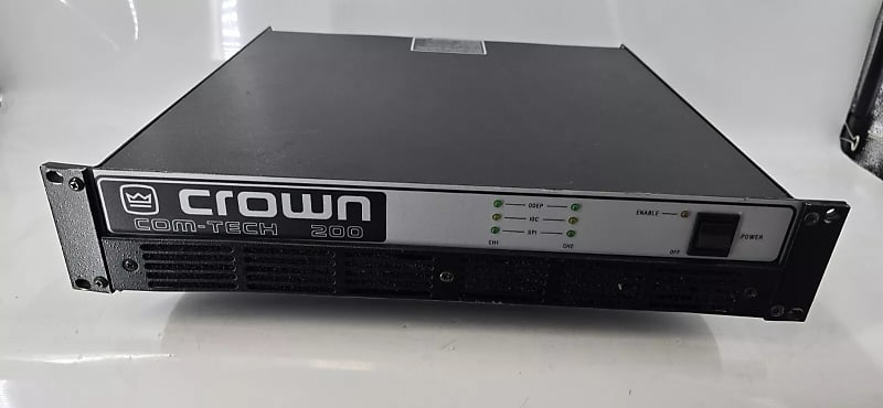 Crown Com-Tech 200 Watt 2Ch Stereo Pro Power Amplifier Amp - | Reverb