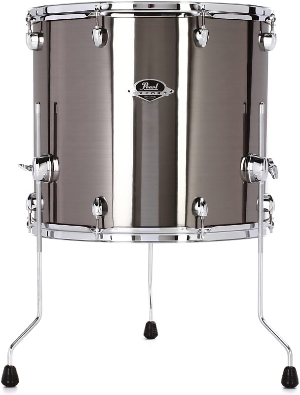Pearl Export EXX Floor Tom - 18 x 16 inch - Smokey Chrome | Reverb