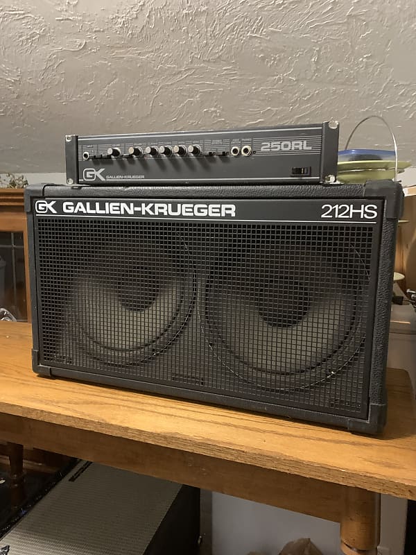 Gallien-Krueger 250 RL and Gallien-Krueger 212 HS speaker | Reverb