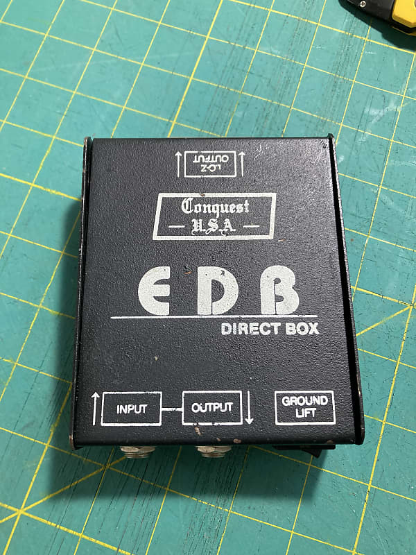 Conquest EDB Direct Box 1990s - Black for PA or Studio | Reverb