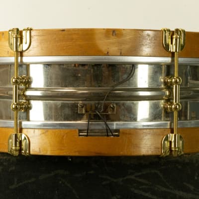1920s Ludwig 4x14 NOB Dance Model Snare Drum | Reverb