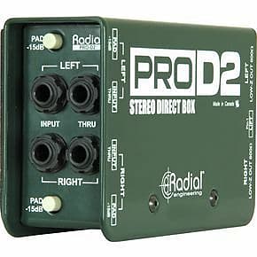 Radial ProD2 passive stereo DI | Reverb