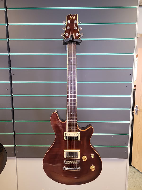 ESP LTD PB-500 2007 See Thru Satin Brown Electric Guitar | Reverb UK