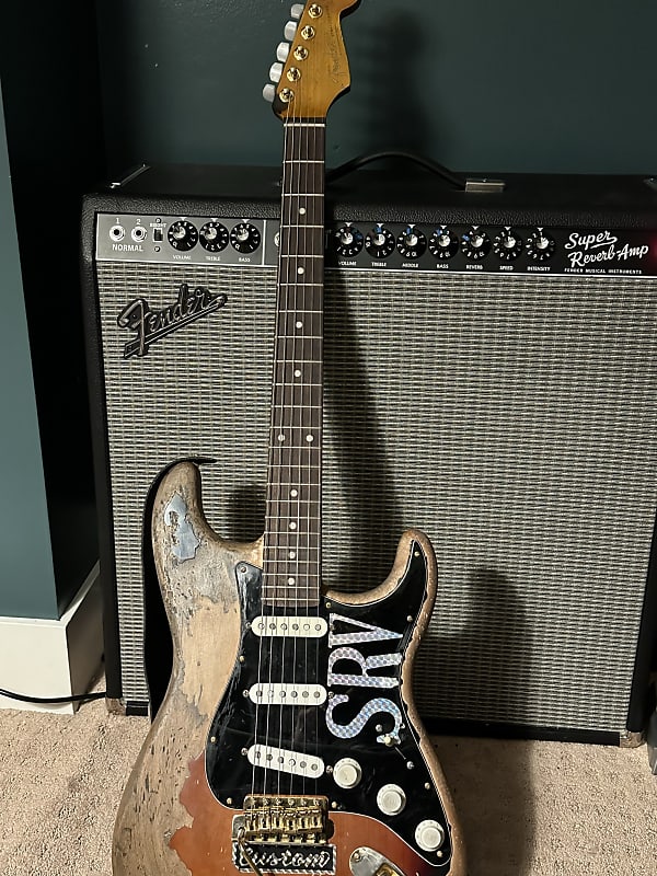 Custom SRV "Number One" Stratocaster Heavy Relic | Reverb