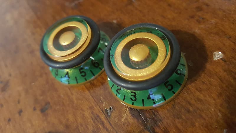 JAT CUSTOM GUITAR PARTS 2 Speed Grip Top Hat Knobs Candy | Reverb
