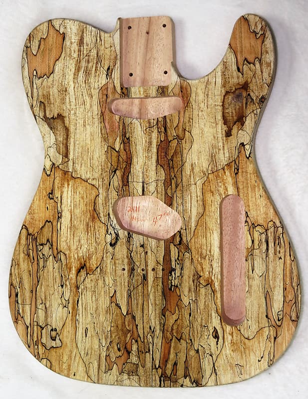 Spalted Maple Top / 1/4 sawn Mahongany Telecaster Tele | Reverb UK