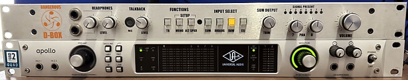 Universal Audio Apollo Quad Silver with TB3 & FireWire Card - | Reverb