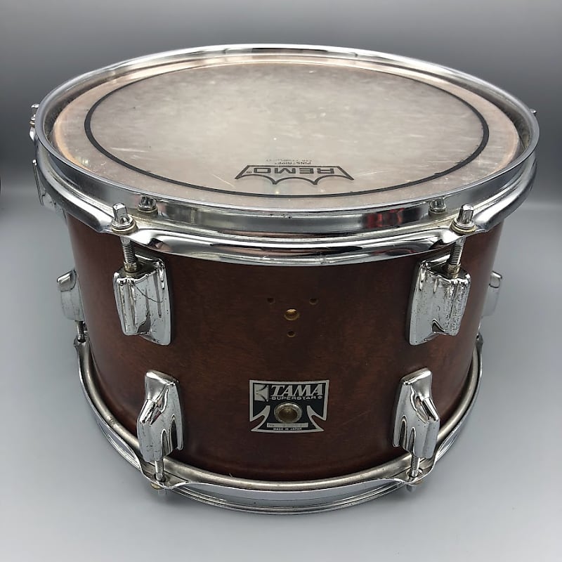 Tama Superstar 12x8 Matte Tom Drum Mahogany Vintage Japan | Reverb
