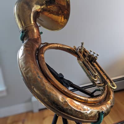 King HN White Sousaphone 1250 Late 1950s - Laquered Brass | Reverb