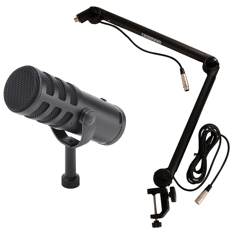 Samson Q9U Broadcast Microphone with Desk-Arm and Cable | Reverb