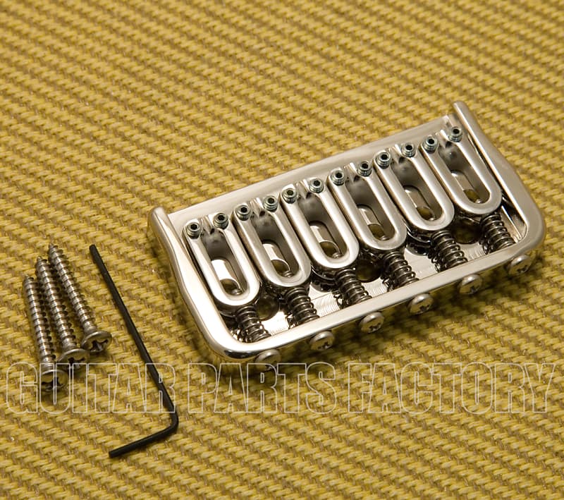 41060N Hipshot Nickel Fixed Hardtail Guitar Bridge .125" | Reverb