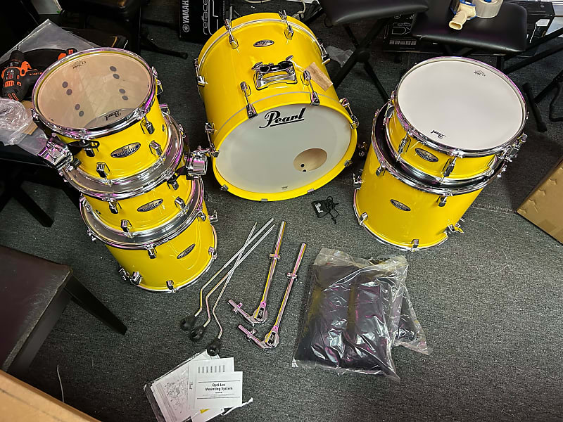 Pearl Pearl Decade maple 6 Piece Shell Pack - Solid yellow | Reverb