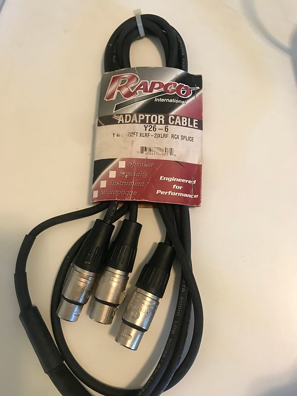 RAPCO INTERNATIONAL Y26-6 Adaptor Cable | Reverb