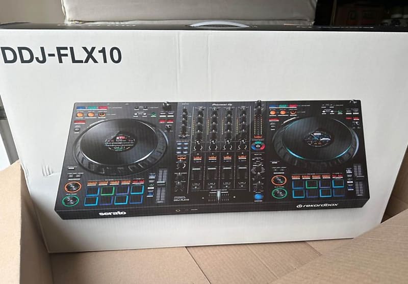Mint Pioneer DDJ-FLX10 4-deck DJ Controller - Black | Reverb