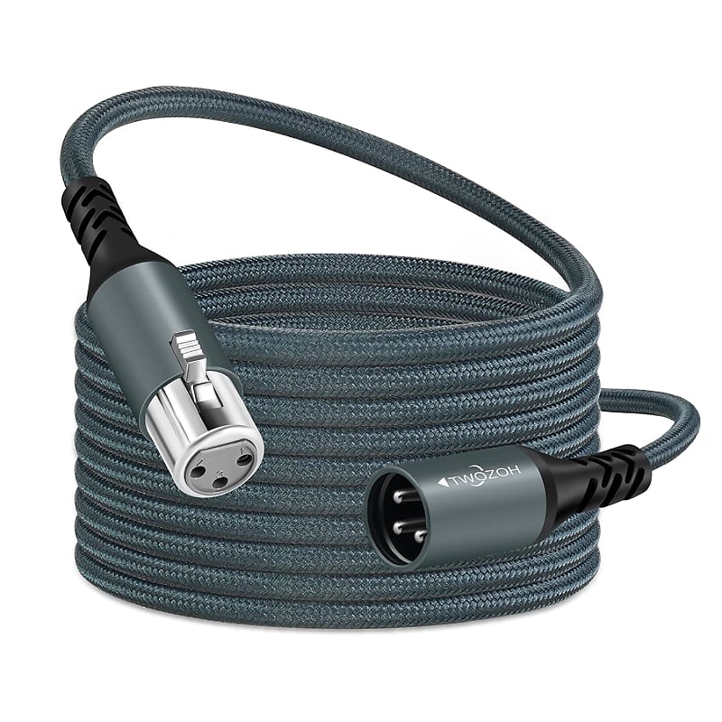 Xlr Cables 10Ft, Braided Balanced 3Pin Xlr Male To Xlr Female | Reverb