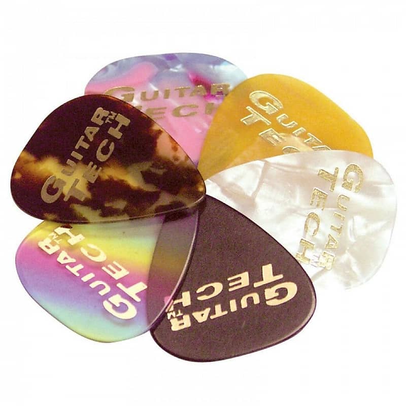 Guitar Tech GT101 Celluloid 0.7mm Triangle Picks, Pack of 6 | Reverb