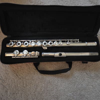 Yamaha YFL 285S Open Hole Flute C Foot Sky | Reverb