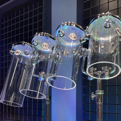 DW Design Series Rata Tom 6x10 w/TB12 - Clear Acrylic | Reverb