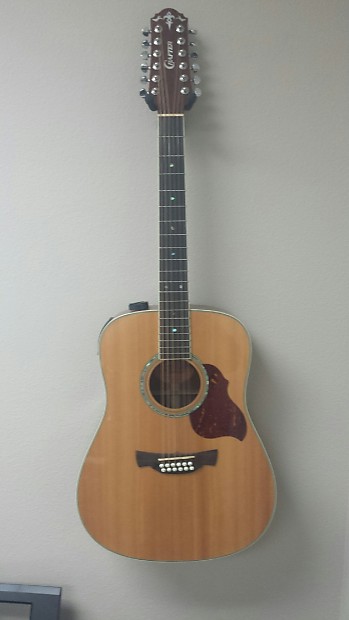 Crafter D8-12EQ/N Twelve String Guitar With a Hard Shell Case | Reverb