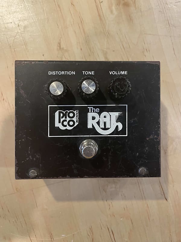ProCo Rat Pedal - 1979 VERSION 1-A “FRINGE LOGO RAT” 1979 | Reverb UK