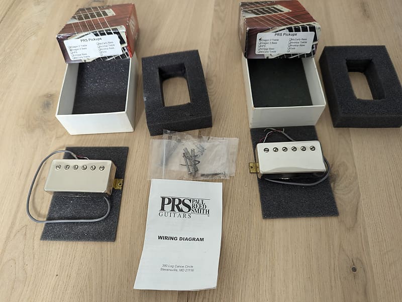 PRS Dragon 2 pickup set treble & bass 2000's - Covered chrome | Reverb