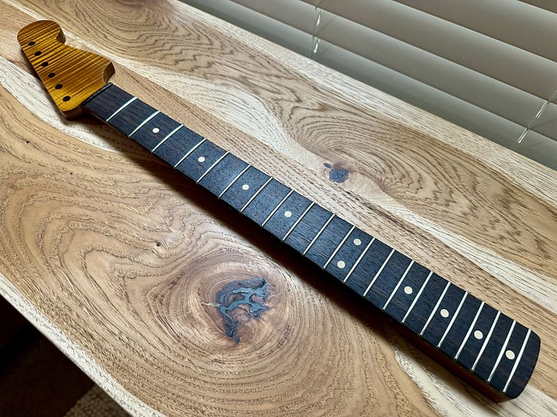 Musikraft x MJT - Jazzmaster Neck (brand new) - Roasted Flame | Reverb