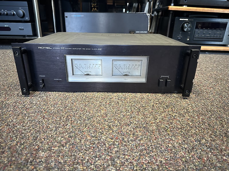 Vintage Rotel RB-2000 Power Amplifier Black | Reverb