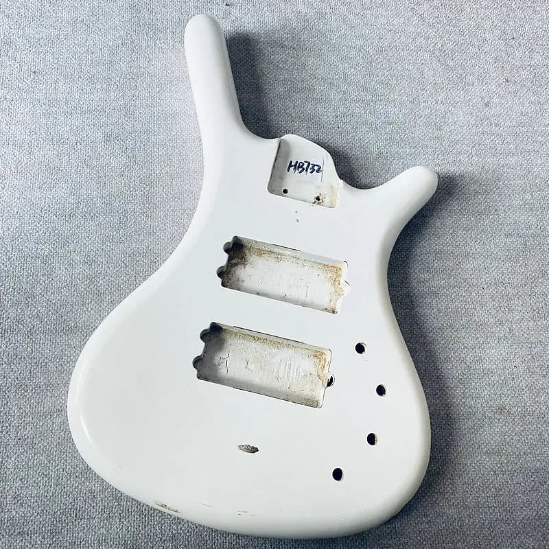 White DIY Project Bass Guitar Body | Reverb Canada