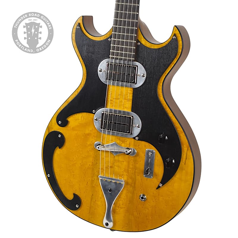 New Bonham Designs Bigsby Tribute Birdseye Maple w/Lollar | Reverb