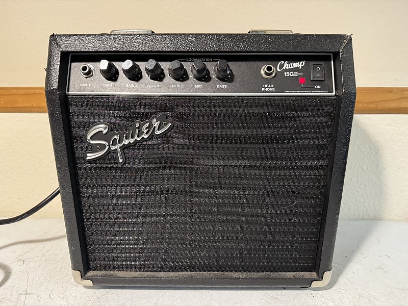 Squier Champ 15G Guitar Amp Fender 15w Amplifier Practice | Reverb