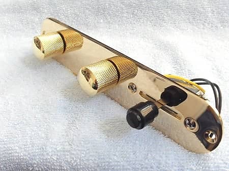 Tele Prewired Control Plate Gold for Tele body Custom | Reverb
